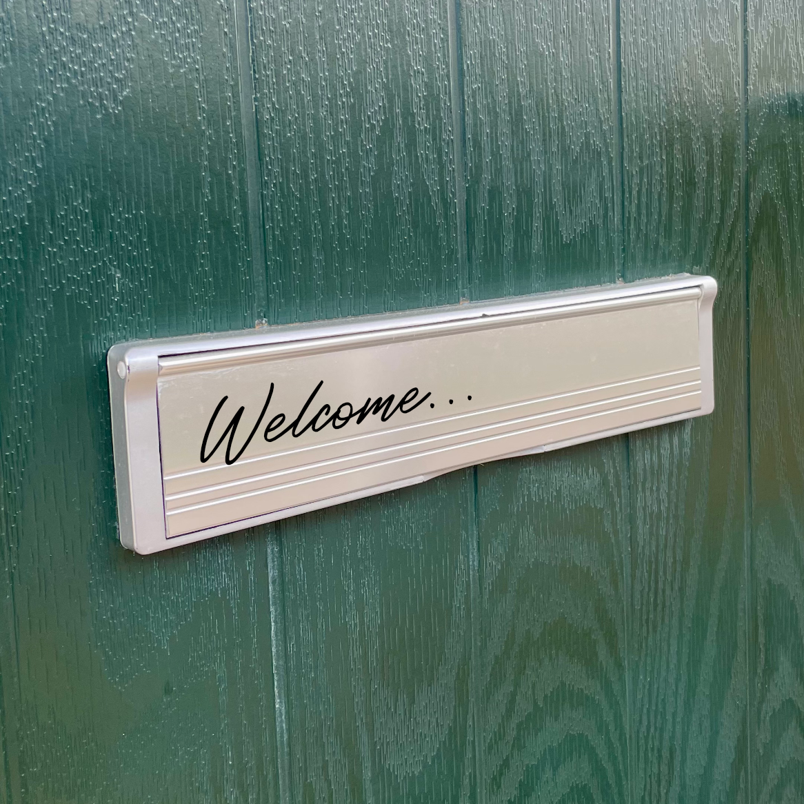 Welcome... Letterbox Vinyl Label – Stick Appeal